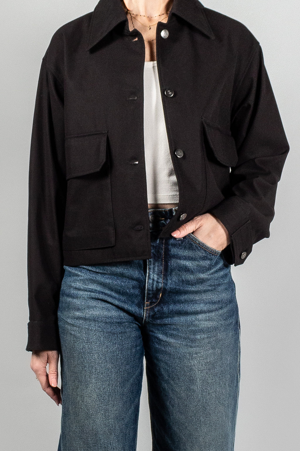 Maria Mcmanus Cropped Swing Jacket - Black | Misch Vancouver, Canada