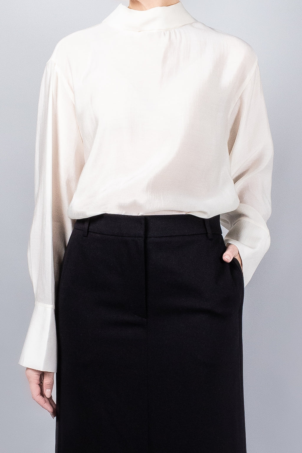 Leha Selig Scarf Detail Blouse - Ivory | Misch Vancouver, Canada