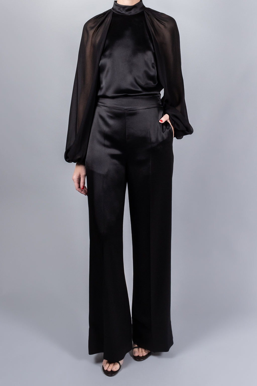 Joseph Dijon-Pant-Dbl Satin - Black | Misch Vancouver, Canada